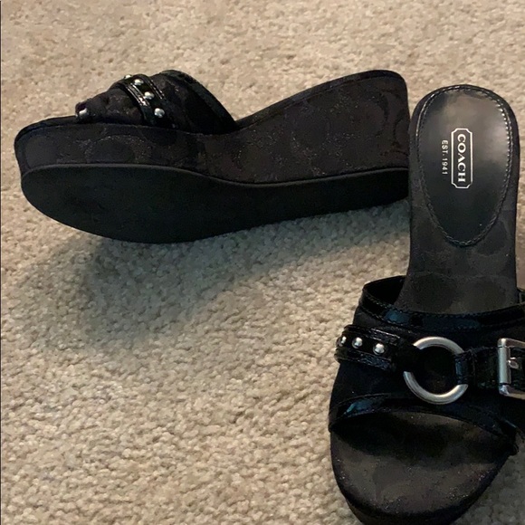 Coach | Shoes | Coach Slides Black | Poshmark